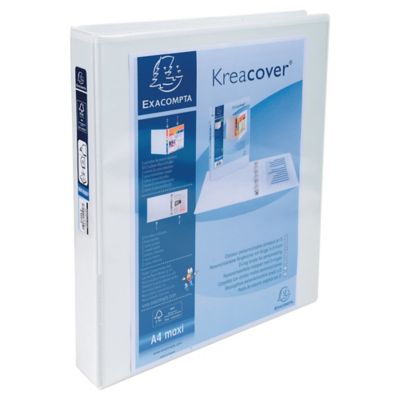 Exacompta Kreacover Polypropylene Ring Binder A4 47mm - White