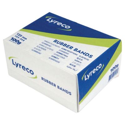 BX100G IMPEGA RUBBER BANDS 120MM BLOND