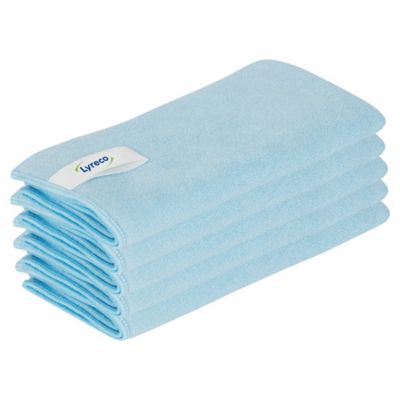 Lyreco Pro Microfibre Cloths 400x400mm Blue - Pack Of 5