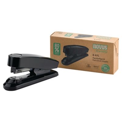 Novus ReNew B4FC Flatclinch Stapler Black