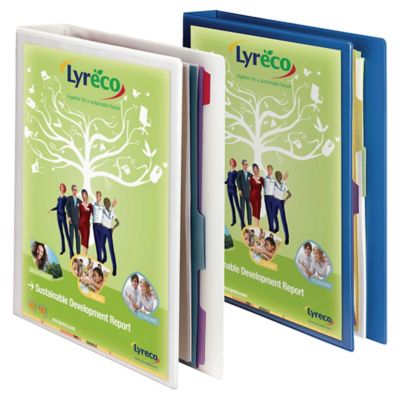 ESSELTE WHITE A4 4D-RING PRESENTATION BINDER 60MM