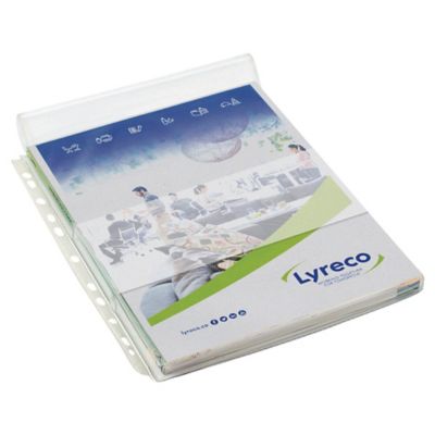A4 Expanding Multi-Punched Plastic Pockets 180 Micron - Pack of 5