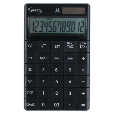 Lyreco Desk Calculator 12-Digit Black