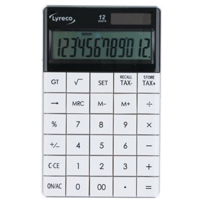 Lyreco Desk Calculator 12-Digit White