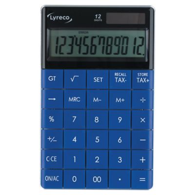 Lyreco Desk Calculator 12-Digit Blue