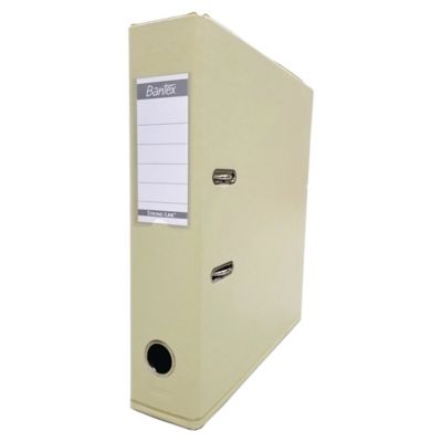 Bantex PVC Lever Arch File A4 3 inch Beige