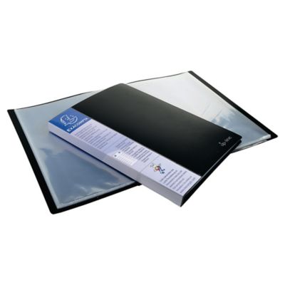 Exacompta Opaque A4 20 Pocket Display Book - Black