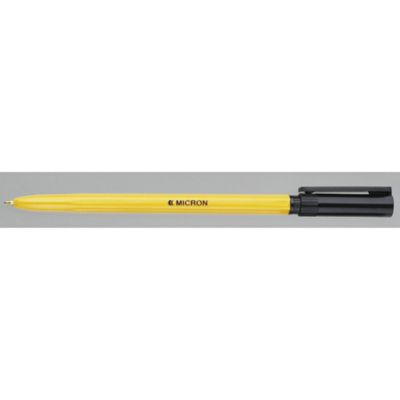 Micron Ball Point Black Stick Pens 0.5mm Line Width - Box of 50