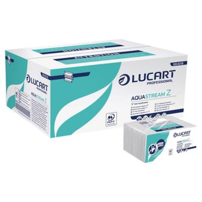 Lucart Strong Z-Fold 2-Ply Paper Towel White - Pack of 3630