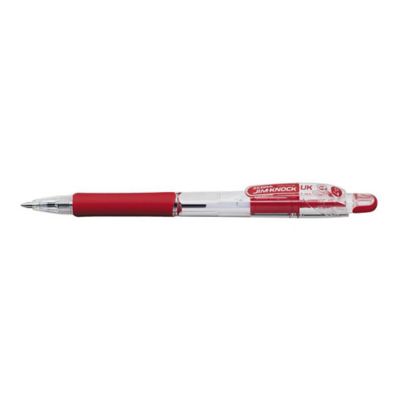 Zebra Jim Knock Retractable Ball Pen 0.7mm Red