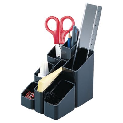Black Desk Tidy - 129 X 102 X 123mm