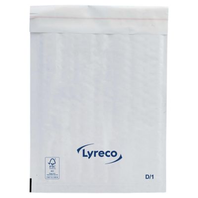 Lyreco White Bubble Envelope 180 X 260Mm D/1 - Pack Of 100