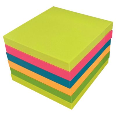 Lyreco Premium Sticky Notes 75x75mm Summer Colour - Pack of 6