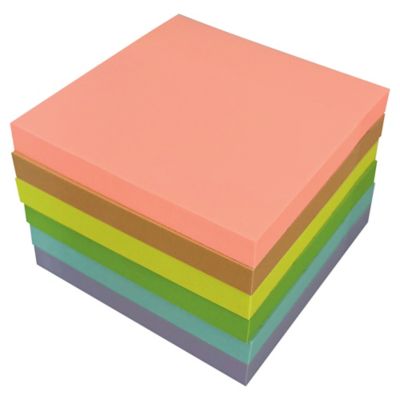 Lyreco Premium Sticky Notes 75x75mm Spring colour - Pack of 6