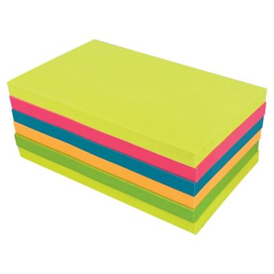 Lyreco Premium Sticky Notes 75x125mm Summer Colour - Pack of 6