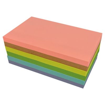 Lyreco Premium Sticky Notes 75x125mm Spring Colour - Pack of 6