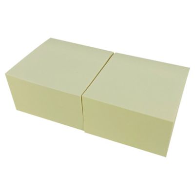 Lyreco Premium Sticky Cube 75x75 Yellow - Pack of 2