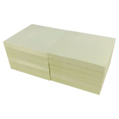 Lyreco Premium Sticky Notes 75x75mm Yellow - Pack of 12
