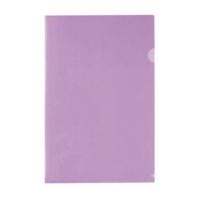 E355 Plastic Folder F4 Purple - Pack of 12