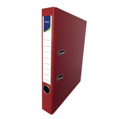 Lyreco PVC Lever Arch File F4 2 inch Red