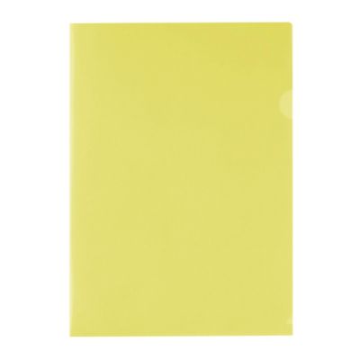 E310 Plastic Folder A4 Yellow - Pack of 12