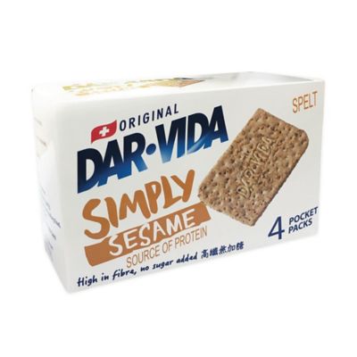 Dar-Vida Wheat Sesame Crackers 40g - Pack of 4