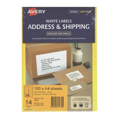 Avery L7163-100 Laser Label 99.1 x 38.1mm - Box of 1400 Labels