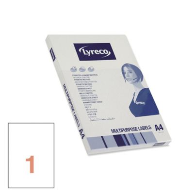 BX100 LYRECO MULTI-PURPOSE LABEL 210X297