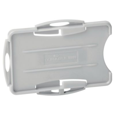 Porte-badge Durable 8989-10 pour 2 badges, gris, les 10 pièces