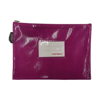 Capway Colored Mesh Zipper Bag A3 Pink
