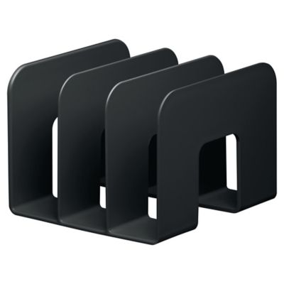 Durable ECO Recycled Plastic Magazine and Catalogue Stand Holder - Black