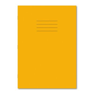 Exercise Book 7mm Squared 80 Pages A4 Yellow - Box of 50