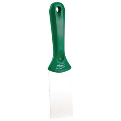 Vikan Stainless Steel Hand Scraper, 50 mm, Green Ref 40082