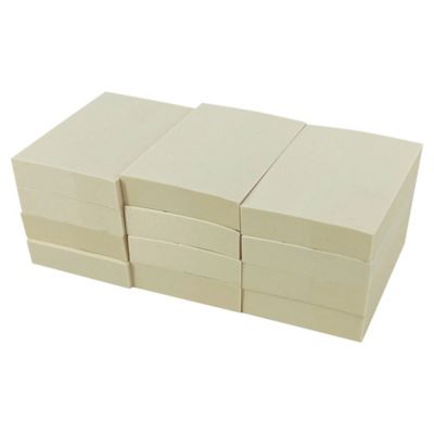 Lyreco Repositionable Recycled Notes 38x51 Yellow 100 Sheets/Pad Box of ...