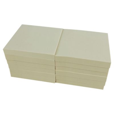 Lyreco Repositionable Recycled Notes 76x76 Yellow 100 Sheets/Pad Box of ...
