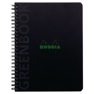 Rhodiactive Recycled Notebook 5x5 Squared with Frame, A5+ Lined