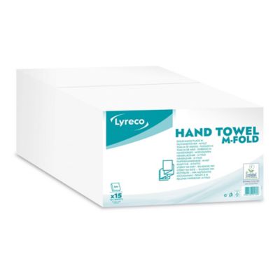 Lyreco M/Fold Hand Towels 2 Ply White - Pack of 1875
