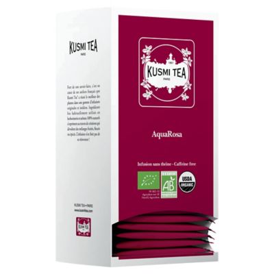 Kusmi Tea Organic Aquarosa tea, box of 25 tea bags