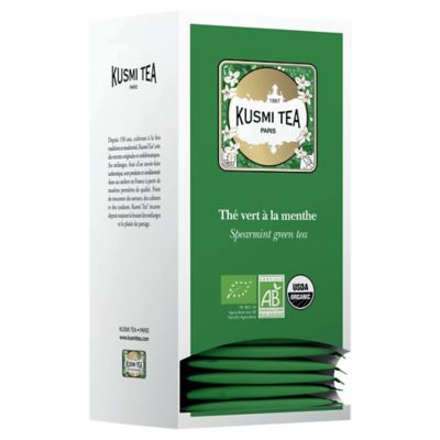 Thé vert menthe bio Kusmi Tea - 25 sachets cristal