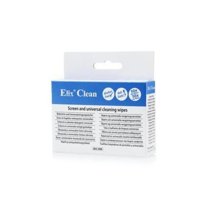 Elix Screen Cleaning Kit: Wet & Dry Sachets - 10 Pairs