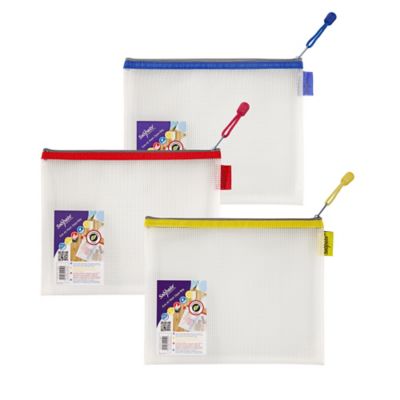Snopake EVA Mesh Zippa Bag A5 Assorted