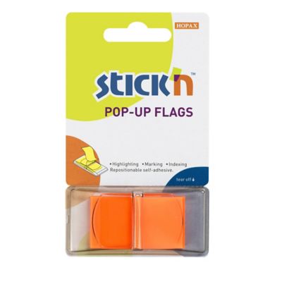 Pop-up Film Index Flags 45x25mm 50 Sheets/Pack Orange