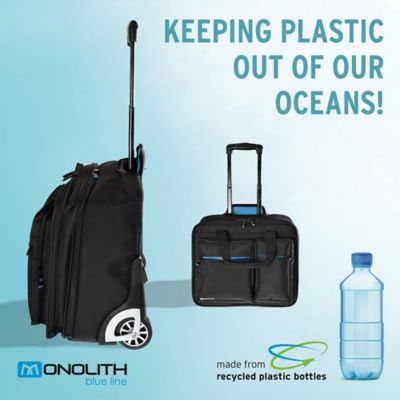 Monolith Blueline Wheeled Laptop case 15.6 Black