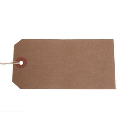Strung Tags Buff 146x73mm