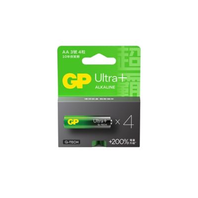 GP Ultra Alkaline Batteries AA - Pack of 4