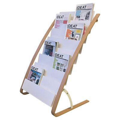 Alba DDEXPO8WBC literature holder floor display, A4, 16 compartments ...