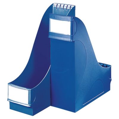 Leitz 2425 Extra Wide Magazine File Blue