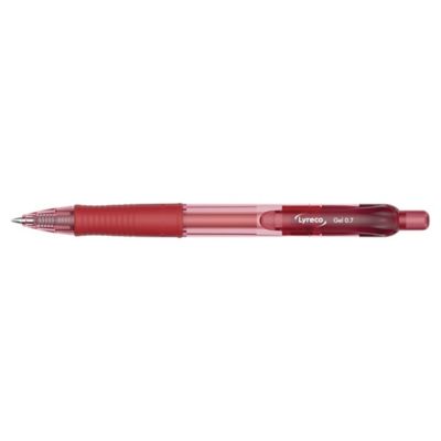 Lyreco Premium Gel Pen Retractable Red - Pack Of 12