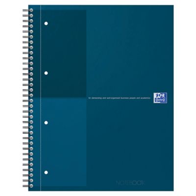 Oxford International Notebook A4+ Ruled Petrol Blue