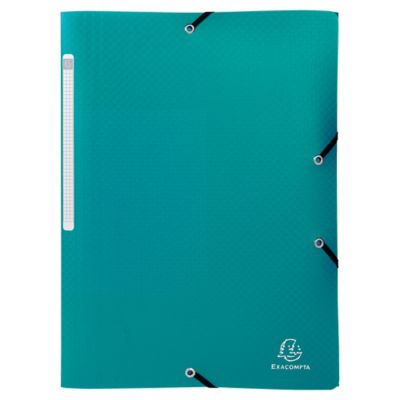 Exacompta 3-Flap Folder, polypropylene, recycled, A4, green